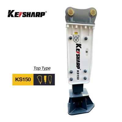 China KEISHARP KS150 Cap Mounted Hydraulic Breaker 1373mm Chisel 940kg for Excavator for sale