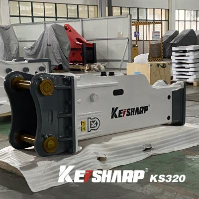China KS320 Box Type Hydraulic Breaker 155mm Chisel for 27-35 Ton Excavator 190-220 bar for sale