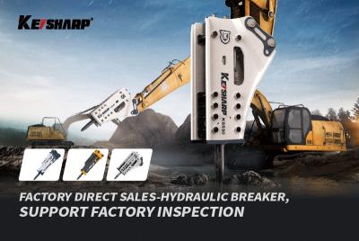 China Keisharp KS600 Silenced Hydraulic Breaker Hammer for 55-65t Excavators 310-360 L/min for sale