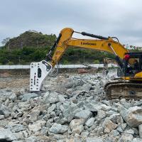 China 220mm Bush Rock Air Pecker Hydraulic Hammer Breaker for Excavator Jack 20-27t for sale