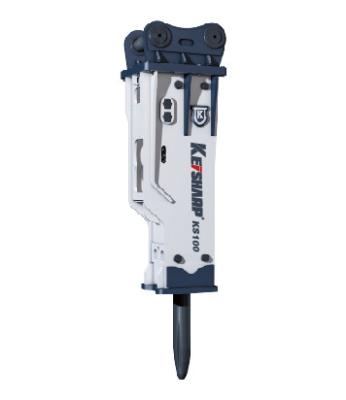 China KS100 Silenced Type Hydraulic Excavator Breaker 75mm Chisel Diameter for sale