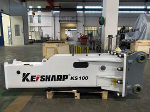 China Keisharp KS100 Box Type Hydraulic Breaker 120-150 Bar 785 J Impact Energy for sale