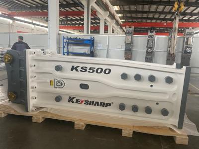 China KEISHARP KS500 Top Type Cap Mounted Hydraulic Breaker 5300kg 195mm Chisel for sale