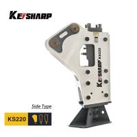 China KS220 Side Type Hydraulic Breaker 140mm Chisel 400-550bpm for 20-27 Ton Excavator for sale
