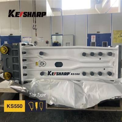 China Keisharp KS550 Heavy Hydraulic Breaker 5500kg 24590J for 50-65t Excavator Split Tower for sale