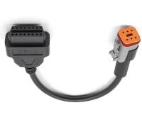 China Customize Wiring Harness Car Maintenance 2 Male to 1 Female BMW 16 Pin OBD Cable for sale
