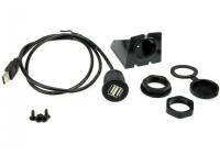 China ODM Cable Wire Harnesses Two USB Extension Cable Automotive Dash Mount for sale
