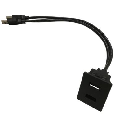 China FCC Dual USB Cable Extension Latch Mount Mitsubishi For Car for sale