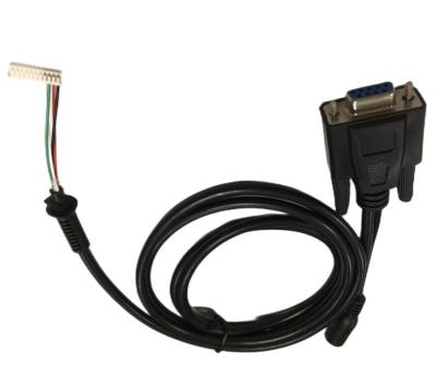 China Round Cable Wire Harnesses 2.54mm 4 Pin To DB9 Female RS232 To HMI for sale
