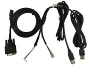 China Round Cable Wire Harnesses 2.54mm 4 Pin To DB9 Female RS232 To HMI for sale