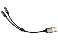 China OEM Electronic Wire Harness One USB To Two 3.5mm Headphone Jack Adapter for sale