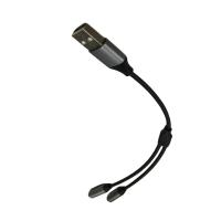 China OEM Electronic Wire Harness One USB To Two 3.5mm Headphone Jack Adapter for sale
