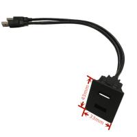 China Car Dash Cable Wire Harnesses Single Dual Car Charger USB Socket for sale