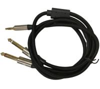 China OEM Auto Wiring Harness Assembly Mono 6.5 Jack To Stereo 3.5 Jack Audio Cable for sale
