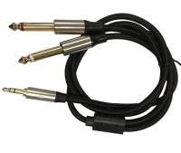 China OEM Auto Wiring Harness Assembly Mono 6.5 Jack To Stereo 3.5 Jack Audio Cable for sale