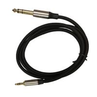 China Heavy Duty Custom Wire Harness Male To Male Aux 3.5mm To 6.35mm Jack Audio Cable for sale