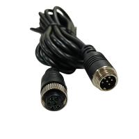 China Custom M12 6 Core Male to Female Sensor Wire Harness Video Camera Extension Cable for sale