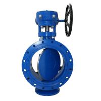 China Double Ecentric Bi-directional Metal sealed Cast Iron Electric Actuator butterfly Valve for sale