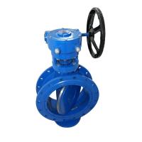 China Double Ecentric Bi-directional Metal sealed Cast Iron Electric Actuator butterfly Valve for sale