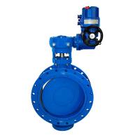 China Remote Operated Motorized butterfly Valve 10 Inch Cast Iron butterfly Valve for sale