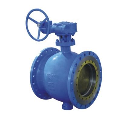 China Flange End Side Mounted Eccentric Half Ball Valve for sale
