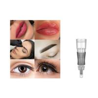 China 10Pcs Disposable Sterilized Tattoo Needle For Lip PMU Gun Semi Permanent Makeup Machine for sale