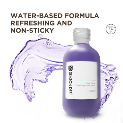 China 300ml Purple Purifying Serum Tattoo Permanent Makeup Supplies Gentle Cuticle Cleaning Solution for sale