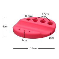 China Permanent Makeup Accessories Rubber Tattoo Ink Cup Holder Multi Colored for sale