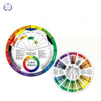 China Mix Round Tattoo Accessories Palette Pigment Color Wheel Paper Card for sale
