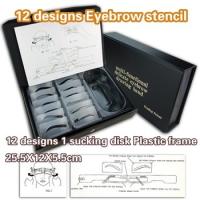 China Permanent Makeup Tattoo Accessories Practice Eyebrow Drawing Band Kit 12pcs for sale