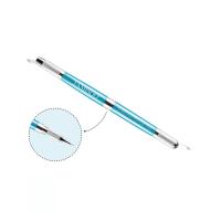 China Smart Manual Eyebrow Tattoo Pen With Sterile Disposable Needles Blue for sale