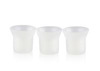 China White Color Plastic Permanent Makeup Tools Accessory Microblading Pigment Sponge Cup for sale
