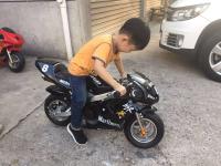 China 49CC Mini Sports Motorcycle with 1.8L Fuel Tank and 6-Inch Wheels - Hand Pull Start Off-Road Bike for sale