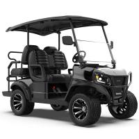 China 2024 Black 2+2 Seater Electric Golf Cart with 90km Range and 5kW Motor for Golf Courses and Resorts for sale