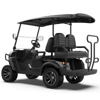 China 2024 Black 2+2 Seater Electric Golf Cart with 90km Range and 5kW Motor for Golf Courses and Resorts for sale