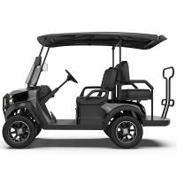 China 2024 Black 2+2 Seater Electric Golf Cart with 90km Range and 5kW Motor for Golf Courses and Resorts for sale