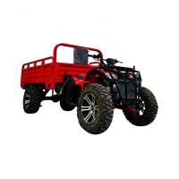 China Electric Farm 4x4 ATV with 2.8x1.26x0.75m Cargo Hopper Trailer for Agricultural Operations for sale