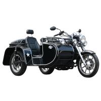 China 300cc 4 Stroke Gas Scooter with Sidecar Right Three-Wheeled Cargo Tricycle 400kg Payload for sale