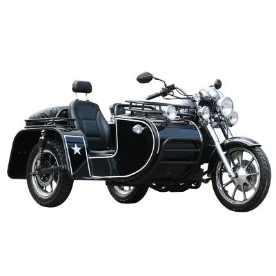 China 300cc 4 Stroke Gas Scooter with Sidecar Right Three-Wheeled Cargo Tricycle 400kg Payload for sale
