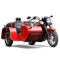 China 300cc 4 Stroke Gas Scooter with Sidecar Right Three-Wheeled Cargo Tricycle 400kg Payload for sale