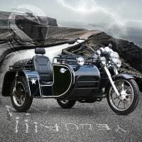 China Zongshen 300cc Water-Cooled 3-Wheel Motorcycle with Sidecar - Red Petrol Trike for Commercial Use for sale