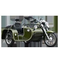 China Zongshen 300cc Water-Cooled 3-Wheel Motorcycle with Sidecar - Red Petrol Trike for Commercial Use for sale