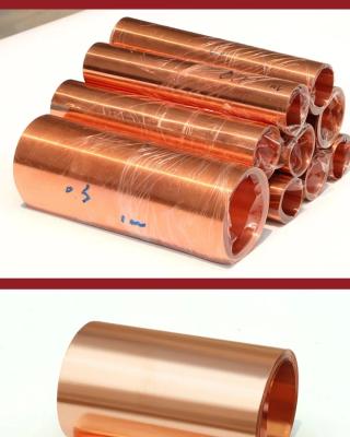 China C1100 ETP TU1 Pure Copper Strip Roll 10-100 Micron 18 Gauge Mirror Polished for PCB for sale