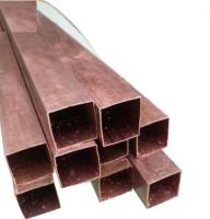 China TP2 Rectangular Copper Pipe 1 Meter Square 10 Mil Insulated Copper Tube 3mm-600mm OD for sale