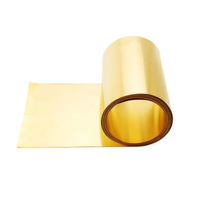China Brass Sheet Metal Foil Tape Thin Plate 0.05mm to 1mm Thickness Custom Length for sale