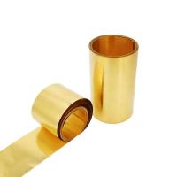 China Brass Sheet Metal Foil Tape Thin Plate 0.05mm to 1mm Thickness Custom Length for sale