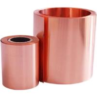 China Pure Copper Strip Roll 0.01-1mm Thickness 10-420mm Width Grounding Insulated Copper Tape for sale
