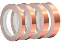 China Copper Foil Adhesive Tape Conductive Single Sided 0.3-2mm   4 Sizes for sale