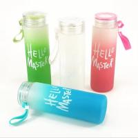 China 500ml Leak Proof Glass Water Bottle Custom Design for Hiking Business Gifts for sale