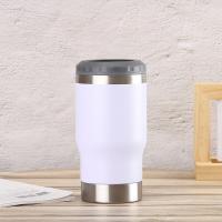 China 14oz Stainless Steel Double Wall Vacuum Insulated Can Cooler for 12oz Cans and Beer Bottles for sale